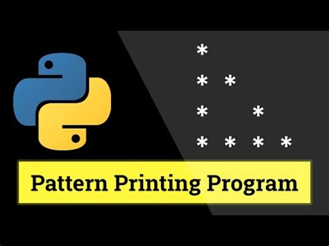Python Pattern Programs Printing Stars In Hollow Right Triangle Shape