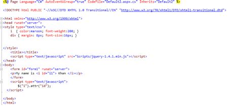 Attributes In JQuery