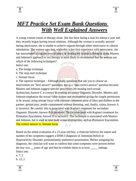 66e40ded8ac11 Mft Practice Set Exam Bank Questions With Well Explained