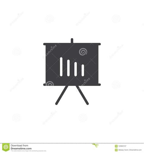 Board With Graph Vector Icon Stock Vector Illustration Of Result Graphics