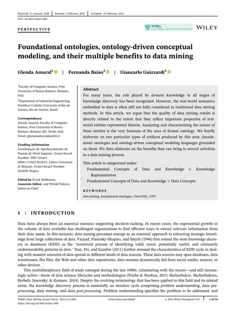 Foundational Ontologies Ontology‐driven Conceptual Modeling And Their