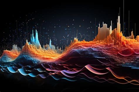 Premium Ai Image Abstract Representation Of Sound Waves And Music