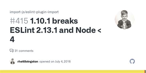 1101 Breaks Eslint 2131 And Node