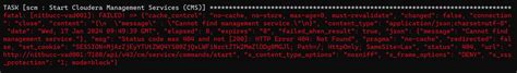 getting error while running the ansible play book cloudera
