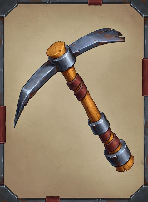 stylized pickaxe by l1nkoln on deviantart