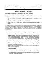 Design And Analysis Of Algorithms Practice Problems Solutions Course Hero