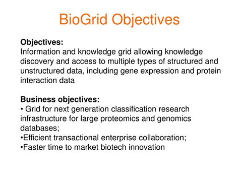 Ppt Biogrid Powerpoint Presentation Free Download Id4368997