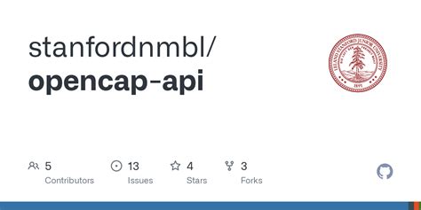 GitHub Stanfordnmbl Opencap Api