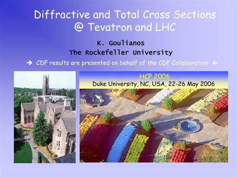 Ppt Diffractive And Total Cross Sections Tevatron And Lhc