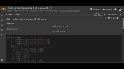 02 Solución De Una Ecuación Cuadrática De Segundo Grado En Python Youtube
