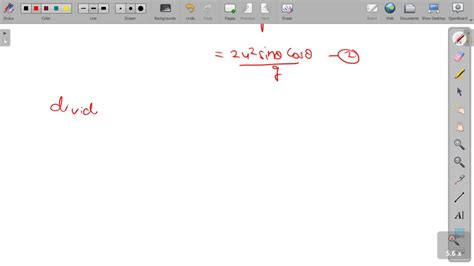 SOLVED If R And H Represent Horizontal Range And Maximum Height Of The Projectile Then The