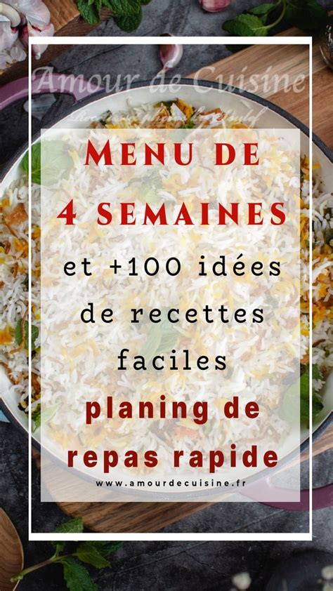Repas Menu Artofit