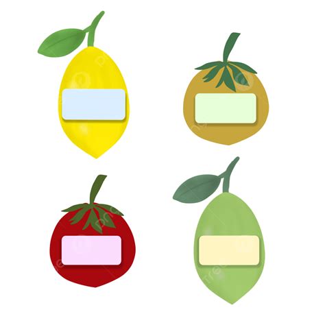 과일 이름 라벨 삽화 스티커 일러스트 어린이 이름표 종이 책 학교 과일 명품 배지 Png 일러스트 및 Psd 이미지 무료