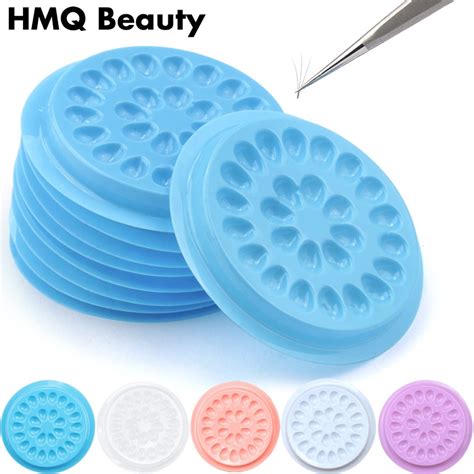Wholesale Glue Gasket Eyelash Glue Holder Adhesive Pallet Eyelash Extension Glue Pads Stand On