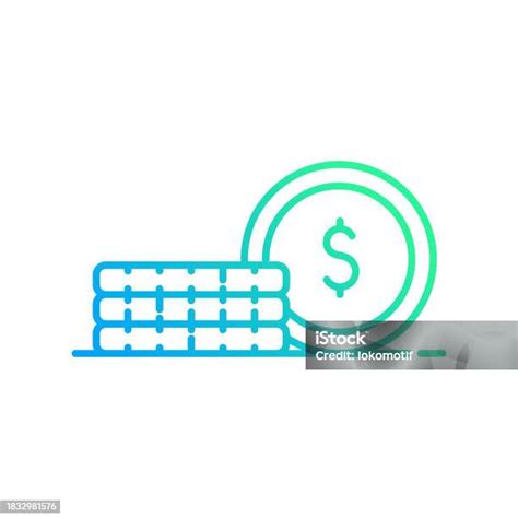 savings gradient line icon the icon is suitable for web design mobile apps ui ux and gui design