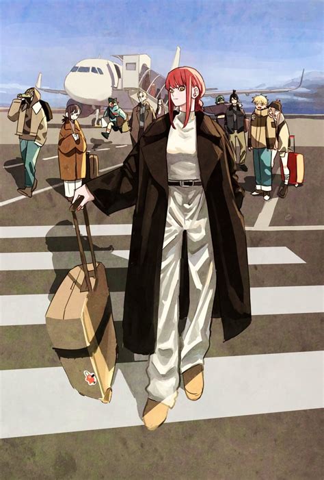 makima, power, denji, higashiyama kobeni, hayakawa aki, and 6 more (chainsaw man) drawn by ...