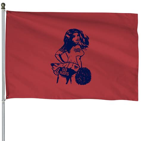 Retro Dallas Cheerleader Dallas House Flags Designed And Sold By