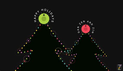 wonder cards holiday interactive features with zim javascript canvas