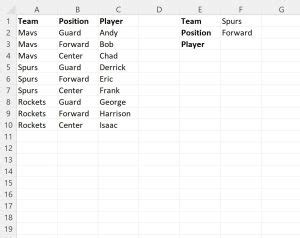 VBA How To Use INDEX MATCH With Multiple Criteria