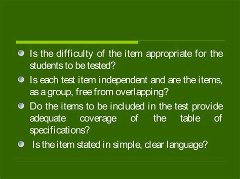 Stages Of Test Construction Ppt