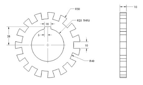 Please Create 3d Model Of Part In Solidworks With