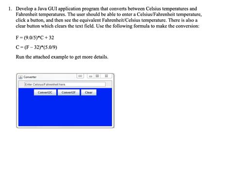 Solved 1 Develop A Java Gui Application Program That
