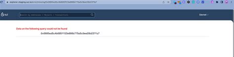 explorer show address view by default if object id does not exist