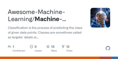 Github Awesome Machine Learningmachine Learning Classifications
