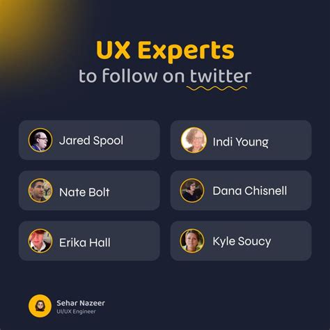 Ux Experts To Follow On Twitter Sehar Nazeer