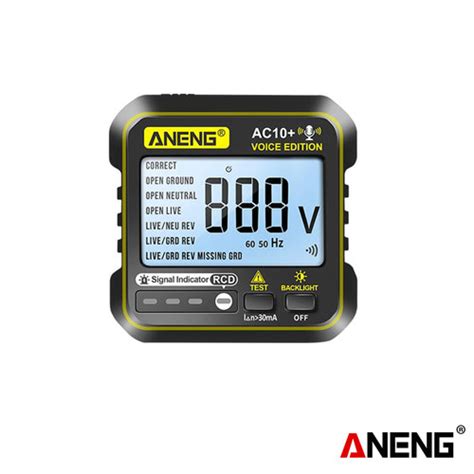Promo Aneng AC10 Intelligent Voice Broadcast Socket Tester Voltage Original Kab Tangerang