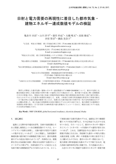Pdf Validation Of A Numerical Urban Weather Forecasting Model Coupled