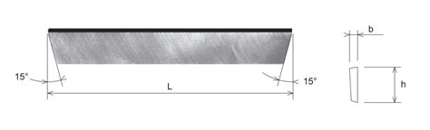 HSS-CO Double Bevel Parting Blades - Kota Cutting Tools