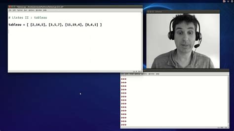 Python Listes II Partie Liste De Listes YouTube