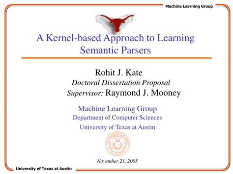 Ppt A Kernel Based Approach To Learning Semantic Parsers Powerpoint