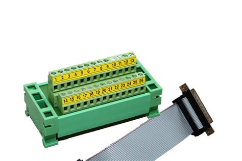 DIN Rail Connector DB Terminal Block Ribbon Wire CS Lab