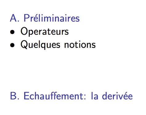 Numbering By Letters In Beamer Table Of Contents Tex Latex Stack