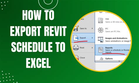 How To Export Revit Schedule To Excel A Complete Step By Step Guide