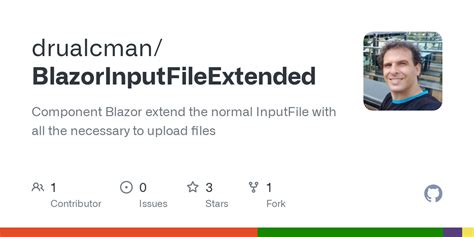 Github Drualcmanblazorinputfileextended Component Blazor Extend The Normal Inputfile With