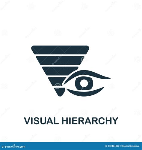 Visual Hierarchy Icon Monochrome Simple Web Design Icon For Templates Web Design And