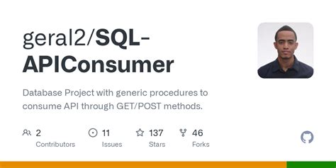 GitHub Geral2 SQL APIConsumer Database Project With Generic Procedures To Consume API Through