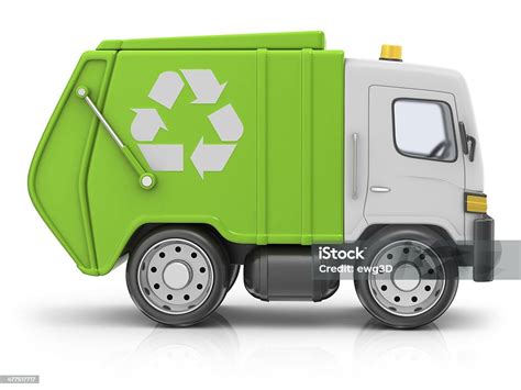 재활용하다 쓰레기차 트럭에 대한 스톡 사진 및 기타 이미지 트럭 쓰레기 3차원 형태 Istock