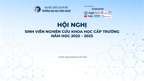 công trình tham dự Hội nghị sinh viên nghiên cứu khoa học Trường Đại học Công nghệ năm