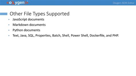 Oxygen Json Editor Ppt