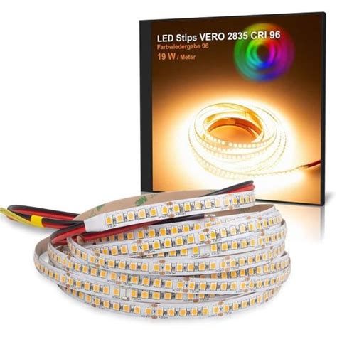 La Bande Led Vero Blanc Chaud 2700k Cri 96 96w 5m 24v Ip20 J5842