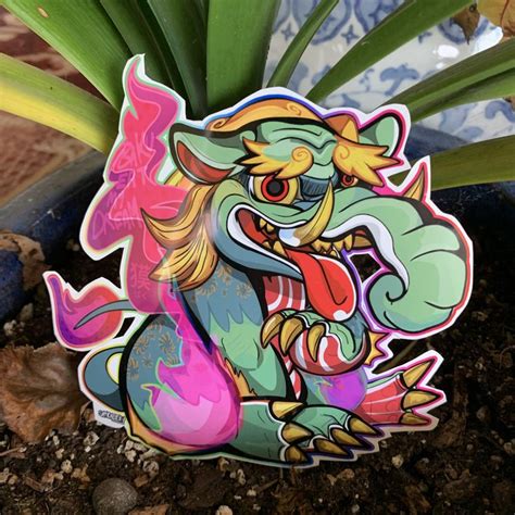 Baku Eater Of Dreams Yokai Sticker Etsy Canada Baku Sticker Art
