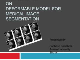 Presentation On Deformable Model For Medical Image Segmentation PPT Photo Editing Software