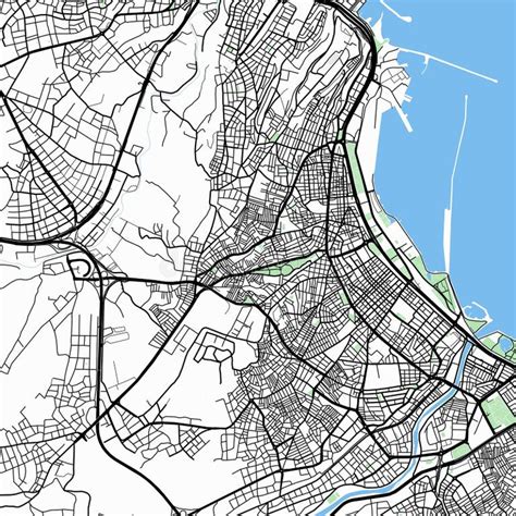 Maps Of The City Of Samsun Stock Illustration Illustration Of