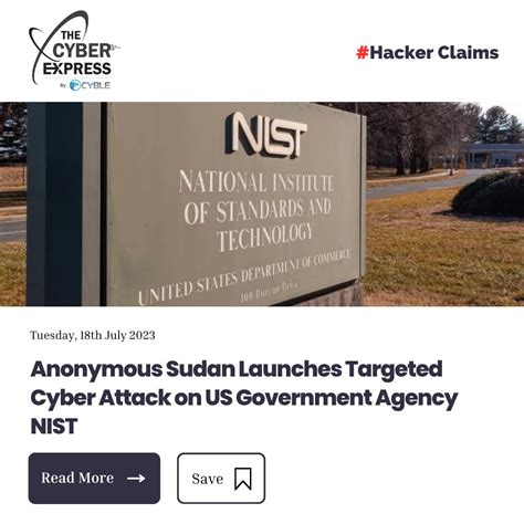 The Cyber Express On Linkedin Cyberattack Ddos Cybersecurity Anonymoussudan Nist