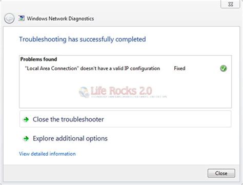 solve fix network problems in windows 7