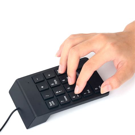 mini wired numeric keypad usb cable keyboard 18key grandado
